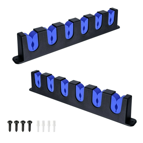 Vertical 6-Rod Fishing Rod Holder Wall Mounted Fishing Rack for Garage ...