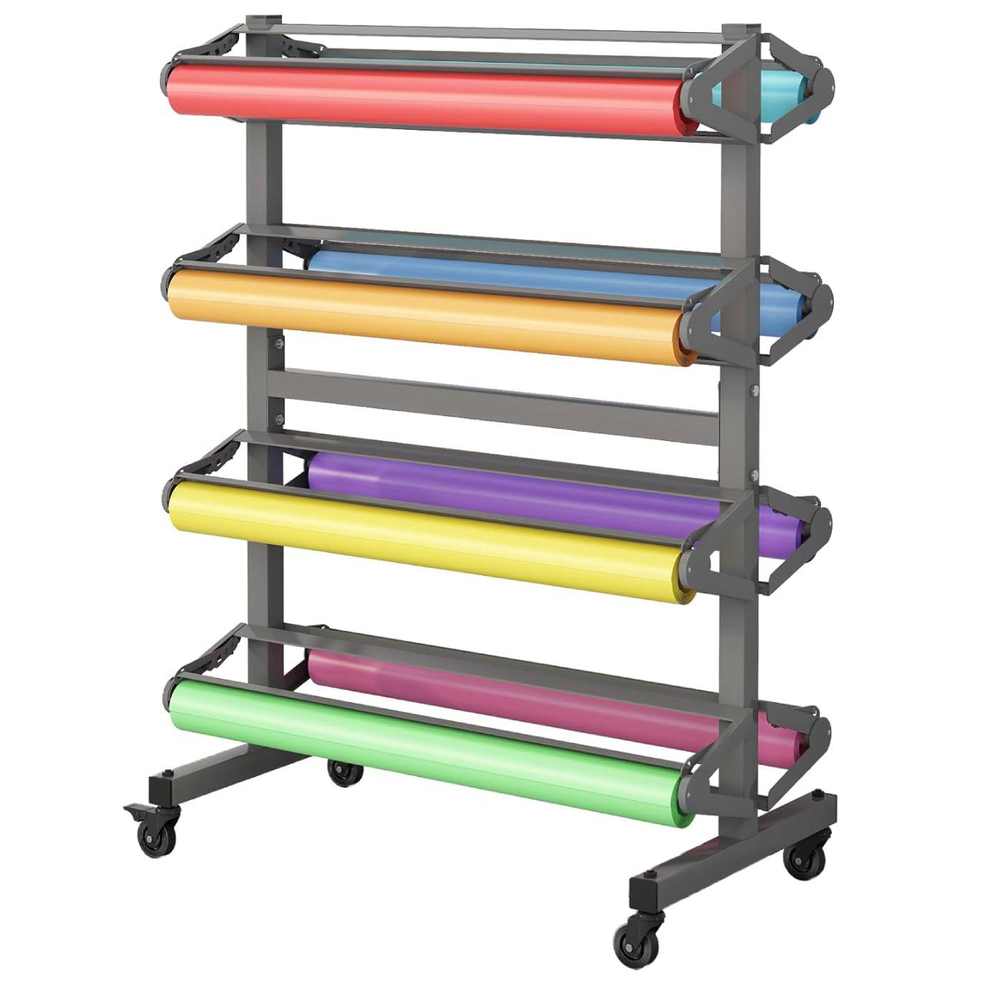Horizontal Art Paper Roll Dispenser, Craft & Butcher Paper Rack ...