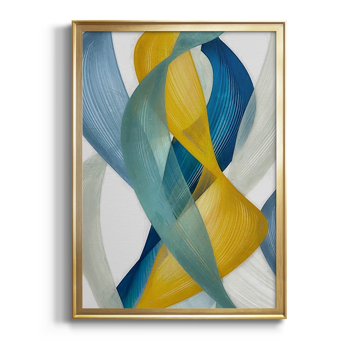 Horizontal Bands I Premium Framed Print, in Gold, Black, or Silver ...