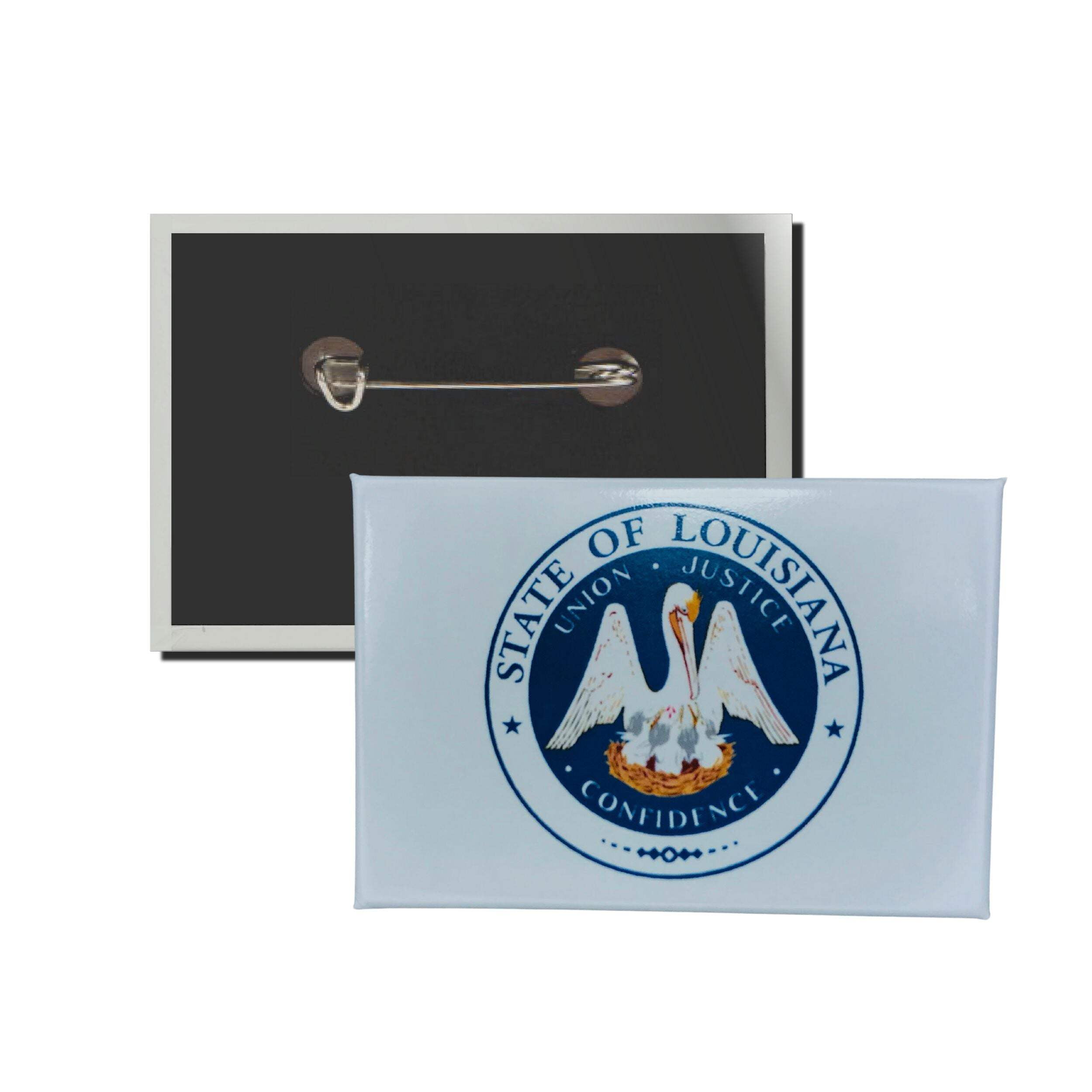 Horizontal Button - State Seal Louisiana - USA | Wearable Lapel ...