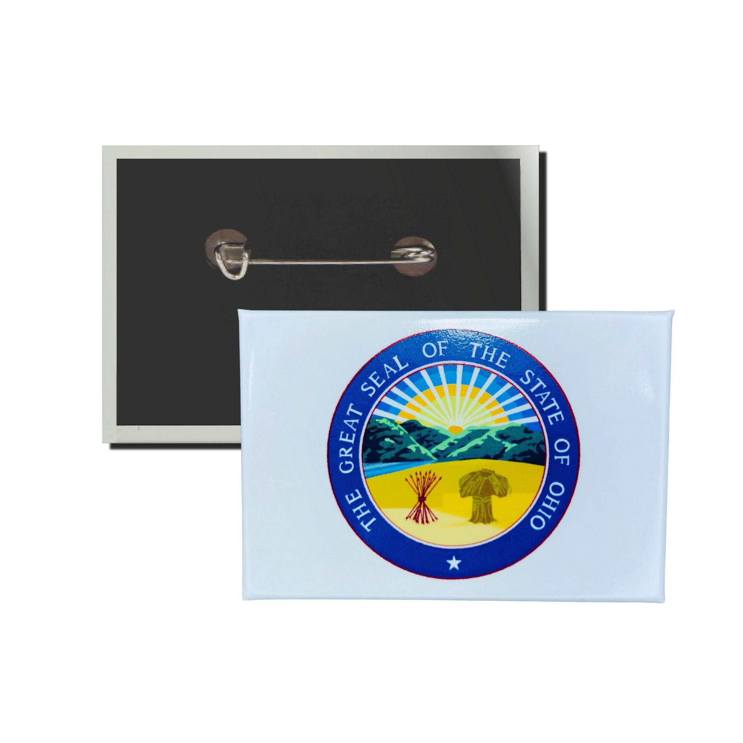 Horizontal Button - State Seal Ohio - USA | Wearable Lapel Accessory ...
