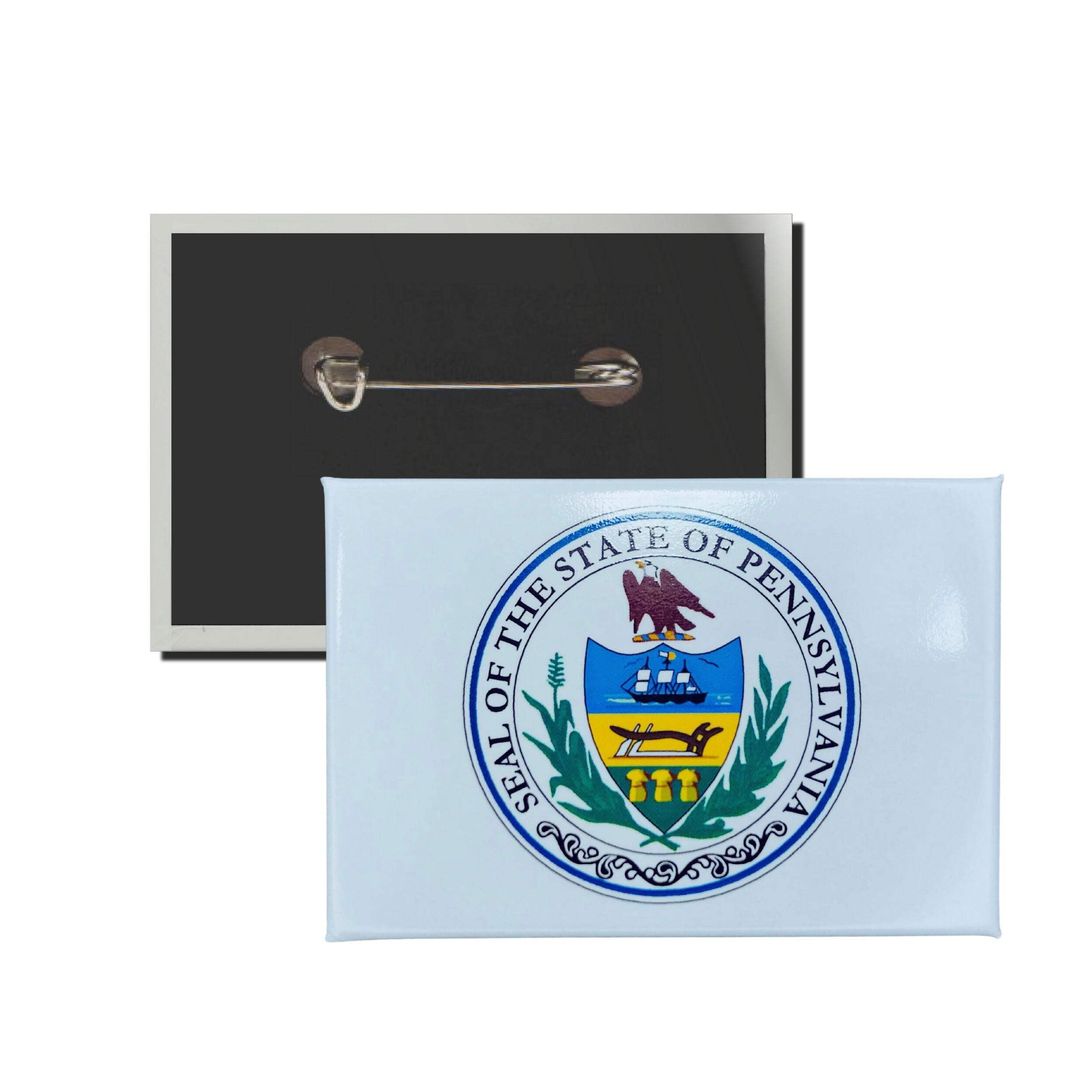 Horizontal Button - State Seal Pennsylvania - USA | Wearable Lapel ...