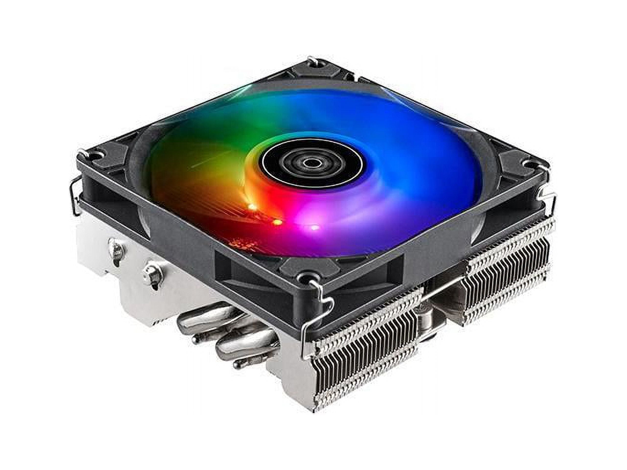 Horizontal CPU cooler with 4 heat-pipes and 92mm PWM ARGB fan - Walmart.com