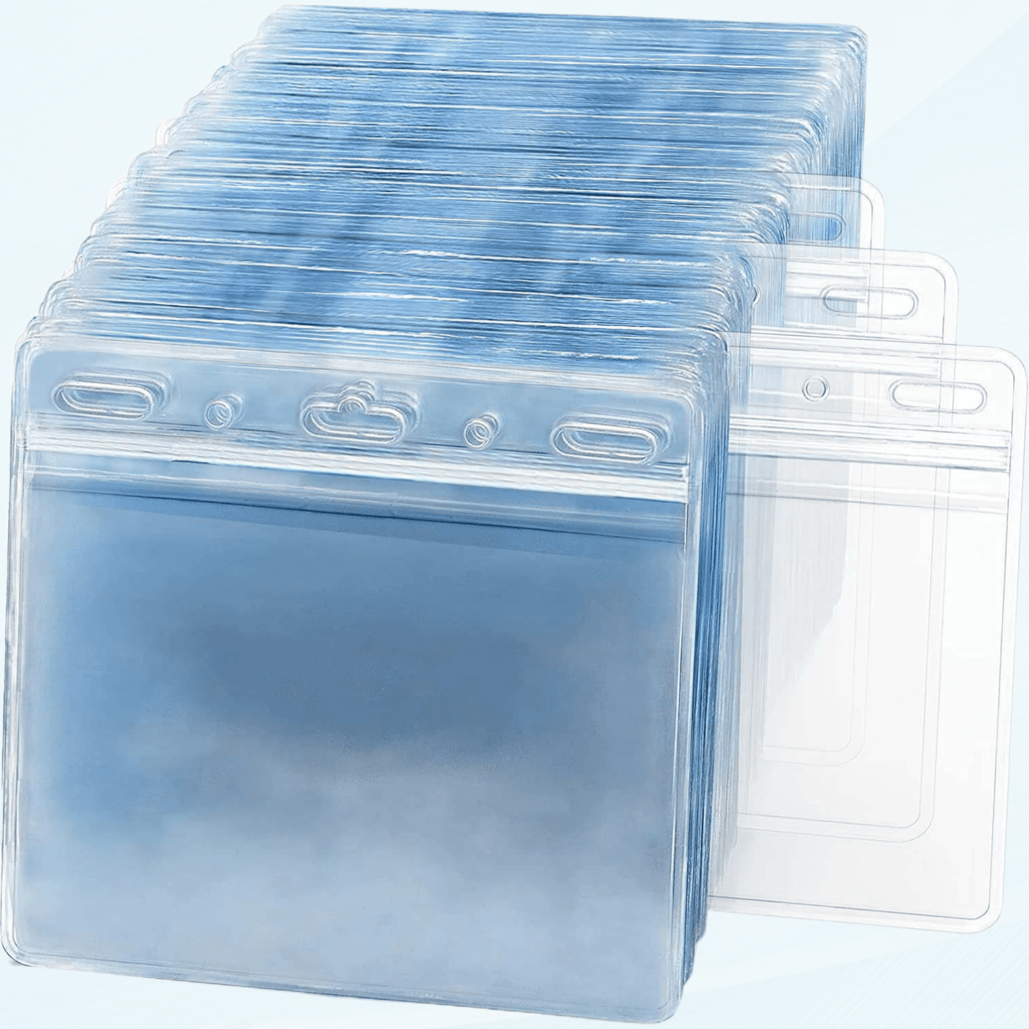 Horizontal Card Protector with Soft Edge (Large 4x3, 100 Pack) Clear ...