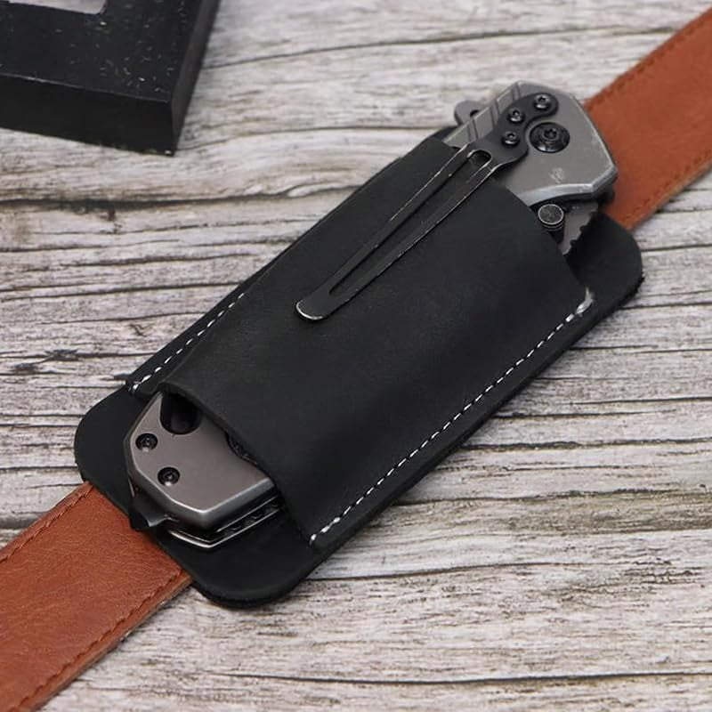Horizontal Carry Knife, Retro Belt Carrying Leather Knife Scabbard ...