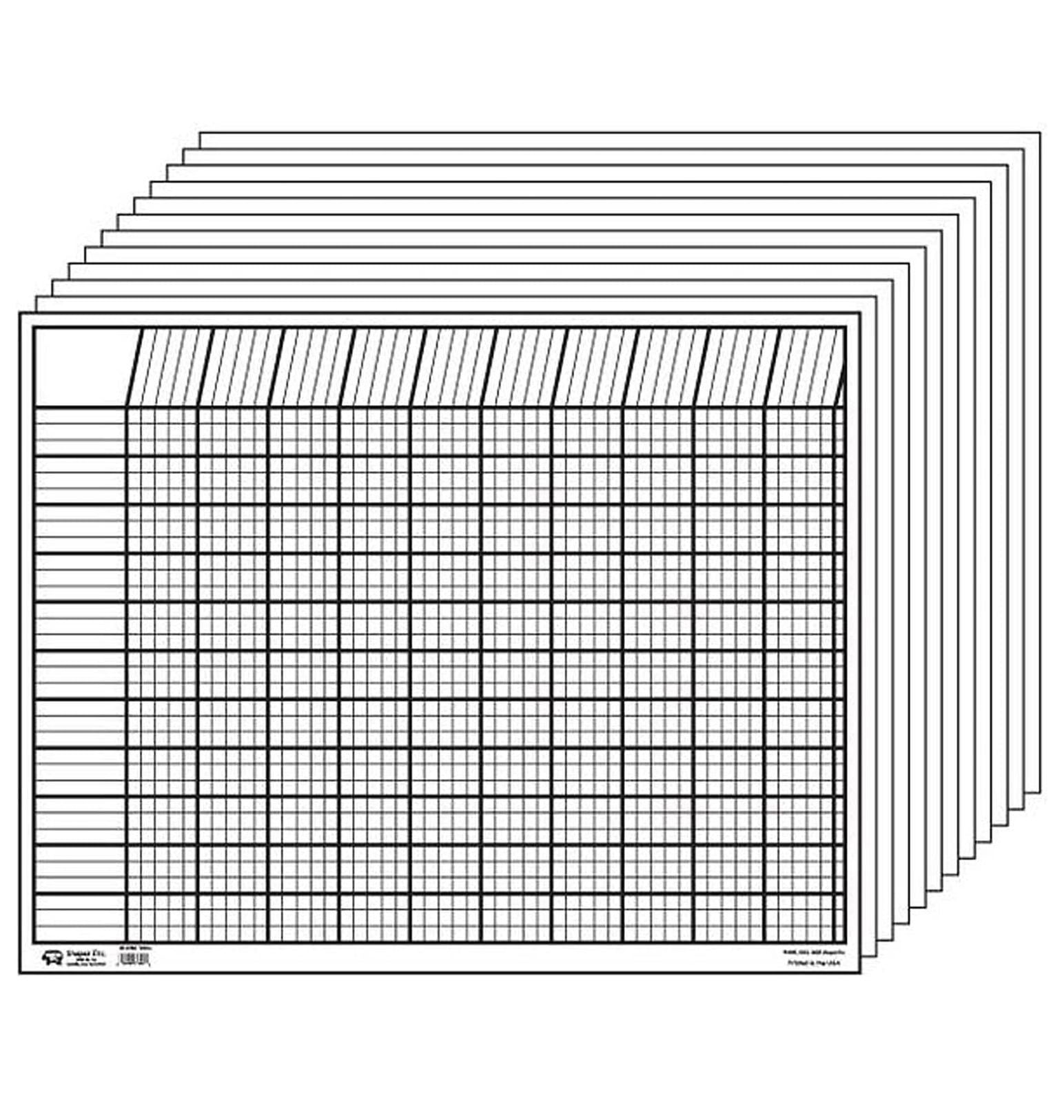 Horizontal Charts Set of 12 White- Perfect for Encouraging Positive ...