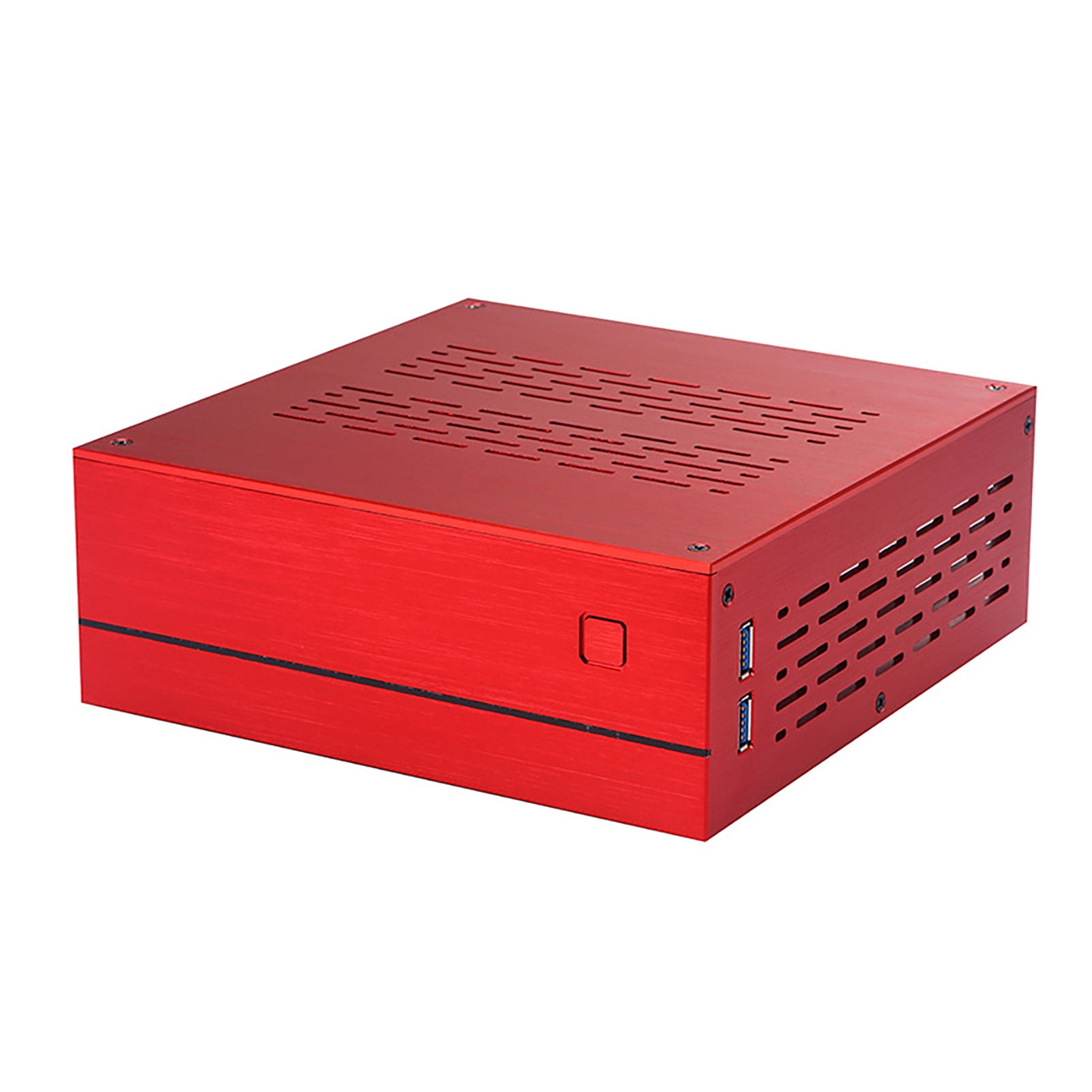 Horizontal Computer Case with Screw MINI-ITX Motherboard Aluminum Alloy ...