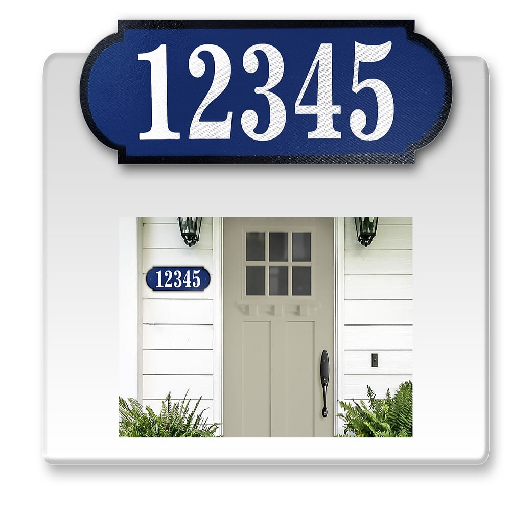 Horizontal Fancy Address Numbers for Outside, Custom, Super Reflective ...