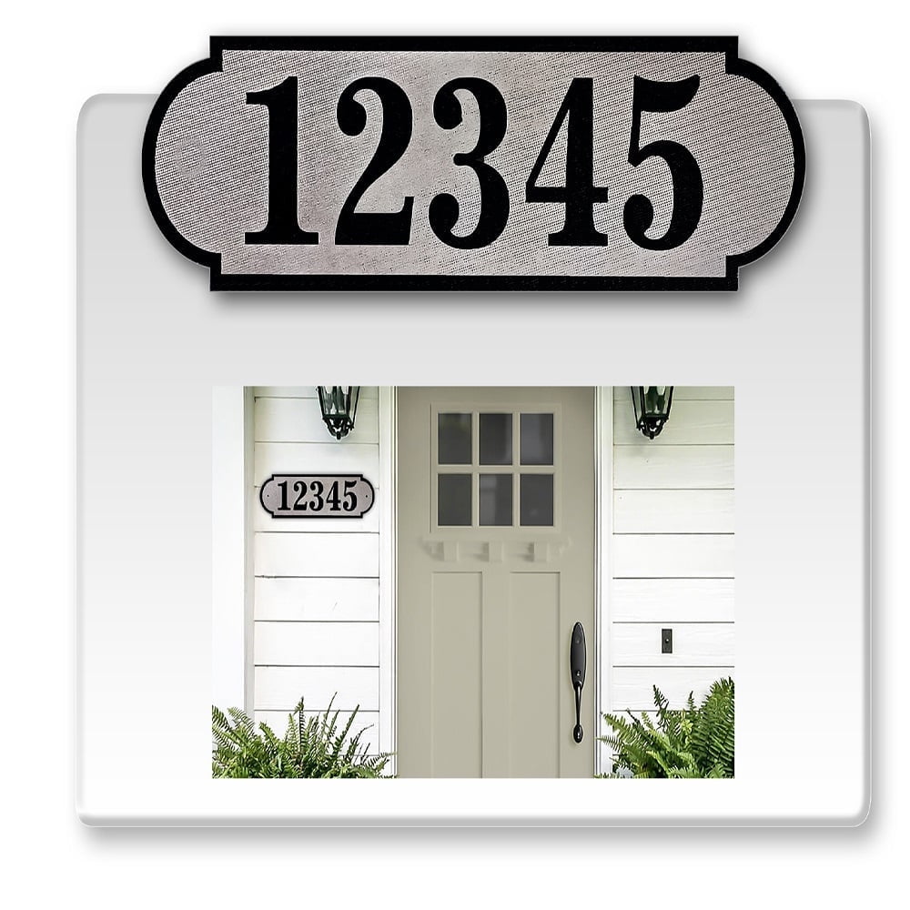 Horizontal Fancy Address Numbers for Outside, Custom, Super Reflective ...
