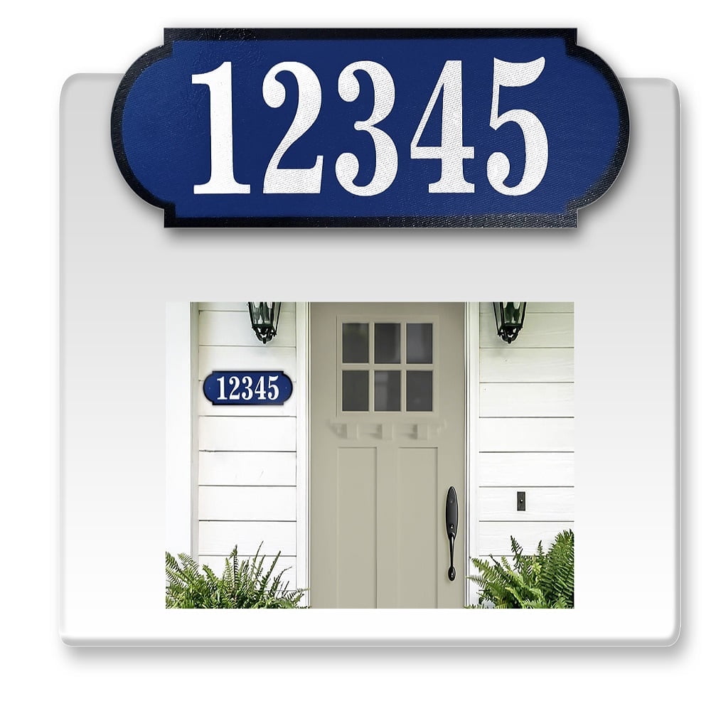 Horizontal Fancy Address Numbers for Outside, Custom, Super Reflective ...