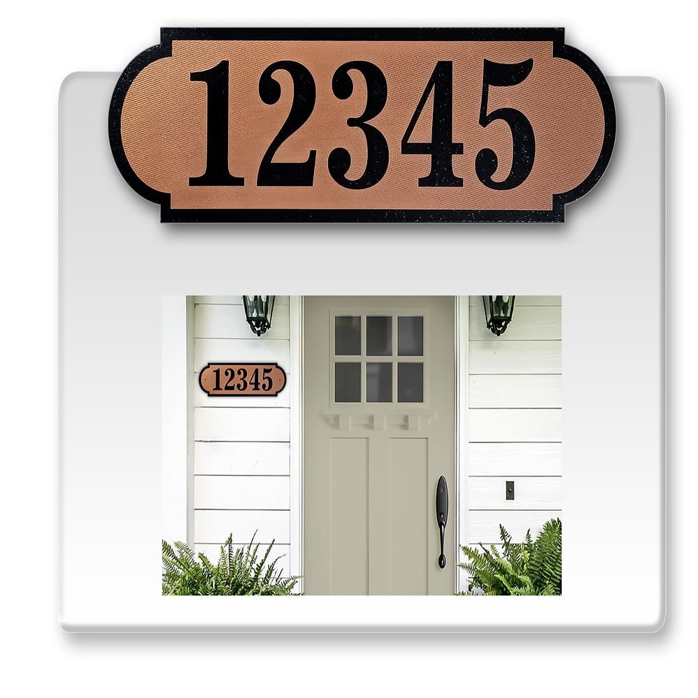 Horizontal Fancy Address Numbers for Outside, Custom, Super Reflective ...