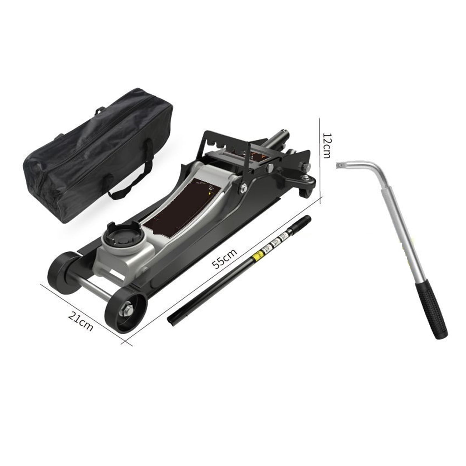 Horizontal Hydraulic Jack SUV Tire Changing Tool Car Oil Pressure 2.5T ...