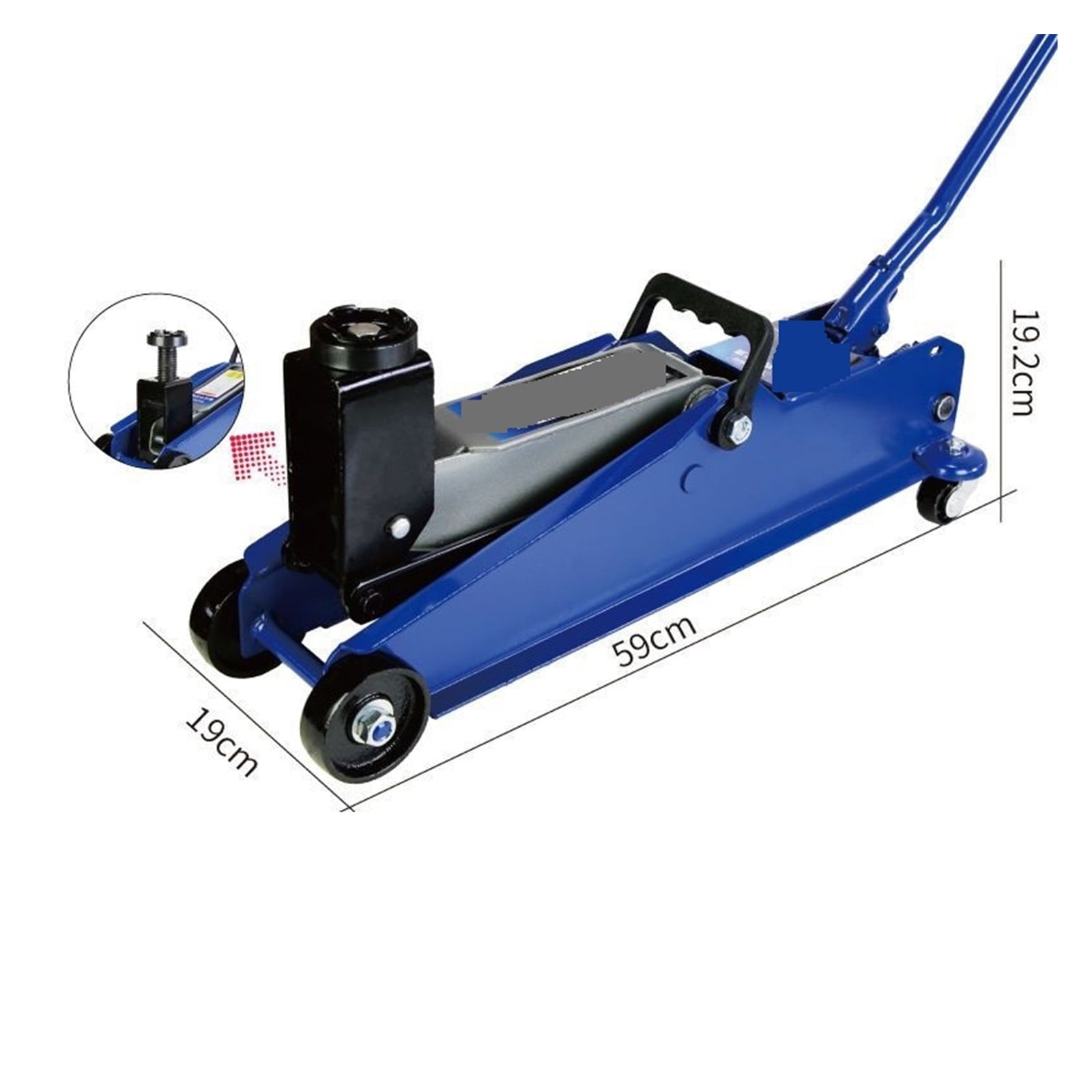 Horizontal Hydraulic Jack SUV Tire Changing Tool Car Oil Pressure 3T ...