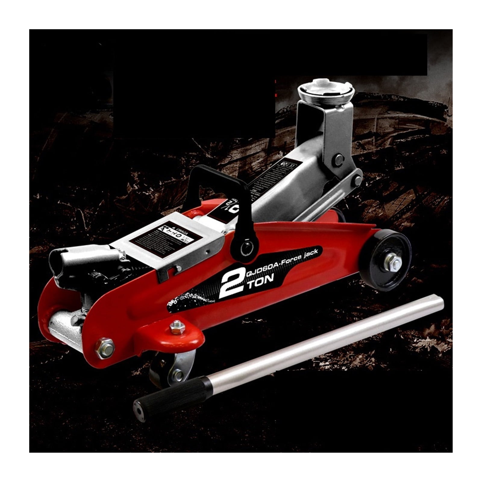 Horizontal Jack For Small Cars 2-ton Hydraulic Vehicle Mounted Sedan ...