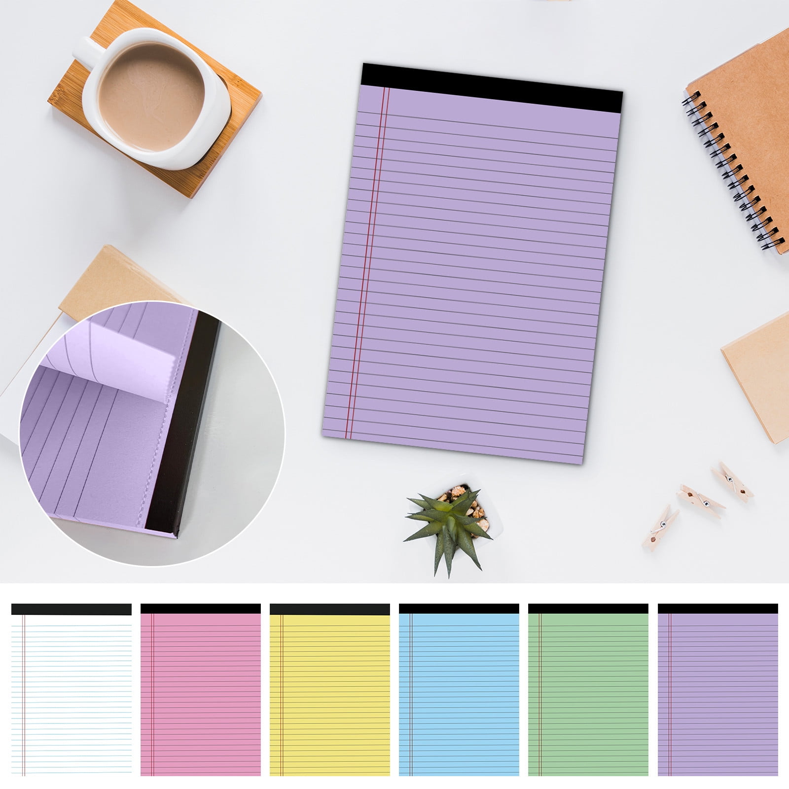 Horizontal Line Tear-Off Notepad | A3/A4 Portable Memo Planner | 50 ...