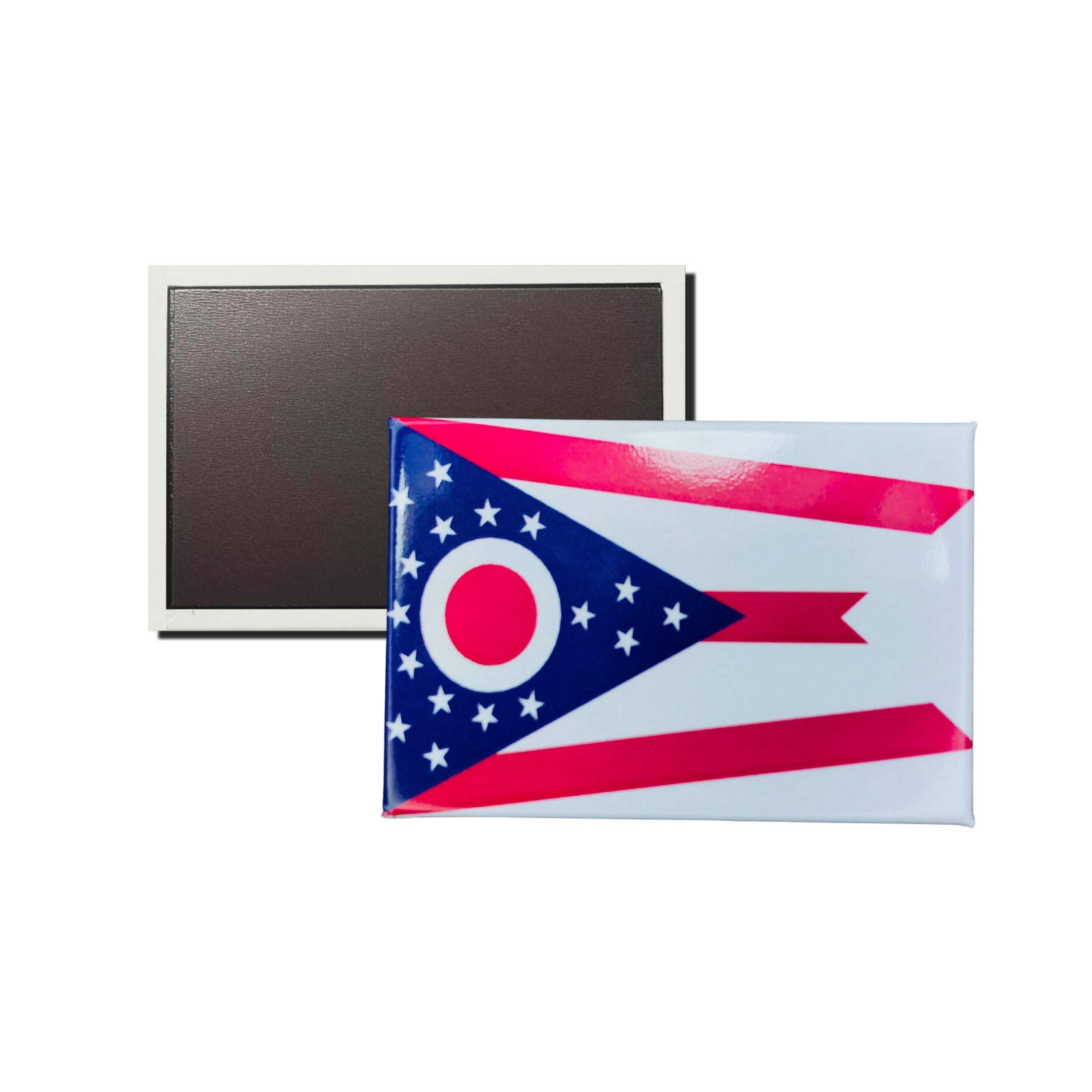 Horizontal Magnet - State Flag Ohio - USA | Refrigerator Decor Accent ...