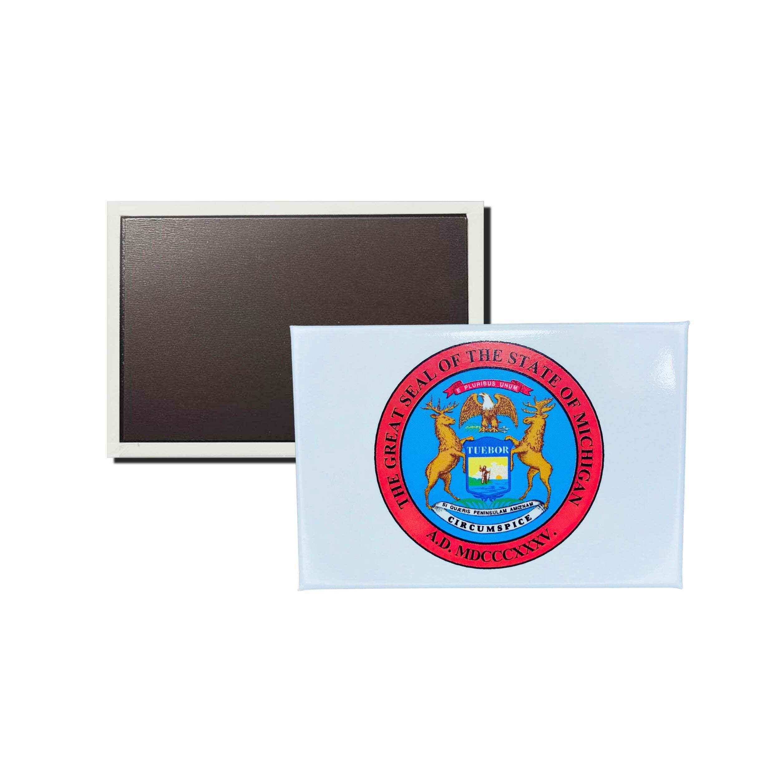Horizontal Magnet - State Seal Michigan - USA | Refrigerator Decor ...