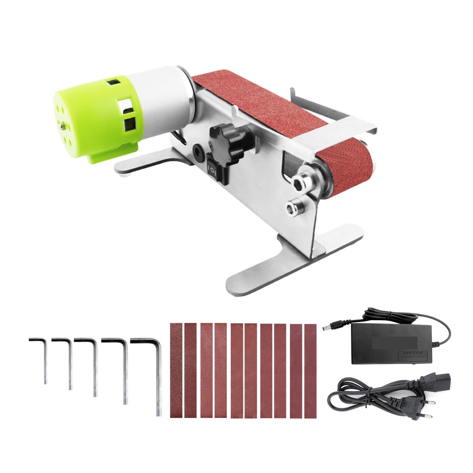 Horizontal Mini Belt Sander Electric Sanding Polishing Grinding Machine ...