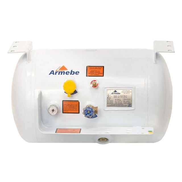 Horizontal RV Motorhome Permanent Frame Mount Propane Tank 20.3 Gallon ...