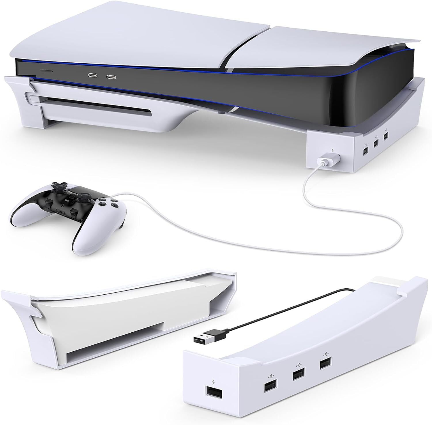 Horizontal Stand for PS5 Slim Console, Base Stand Accessories ...