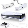 Horizontal Stand for PS5 Slim Console with 4-Port USB Hub, Base Stand ...