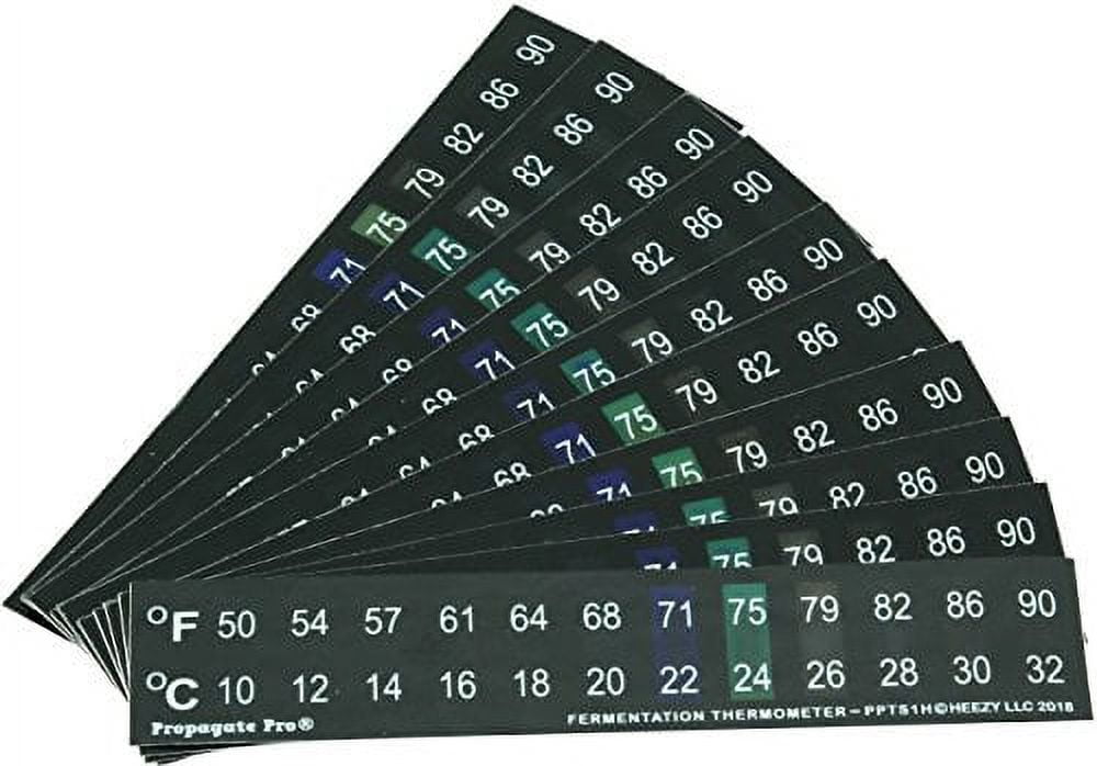 Horizontal Stick On Thermometer Strip, Digital Temperature Display for ...
