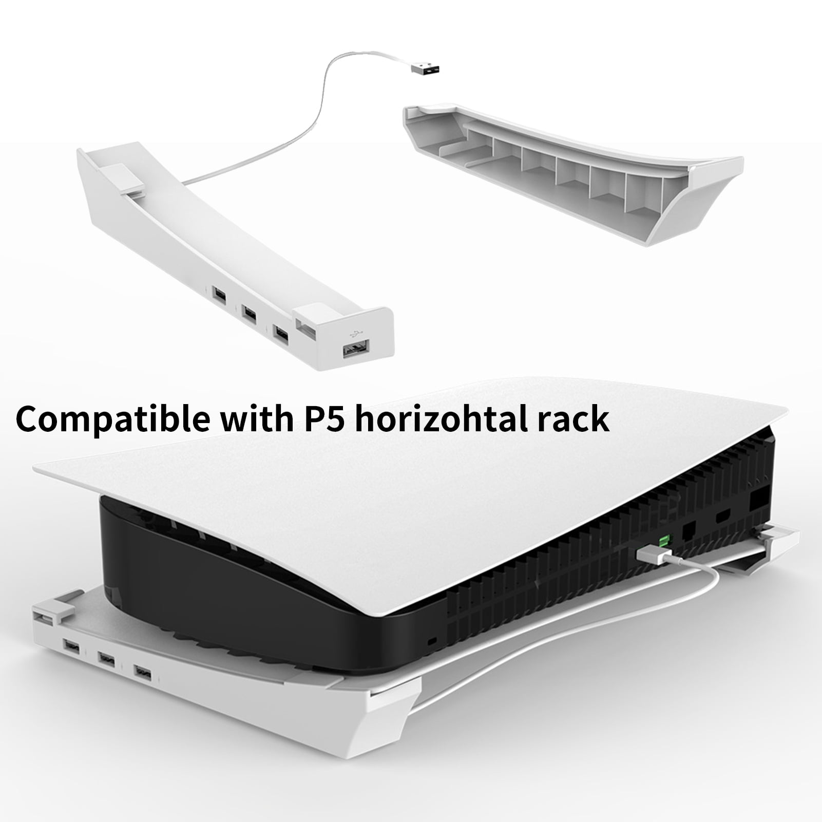 Horizontal Storage Stand 4 USB Interfaces Easy Assembly Streamlined ...