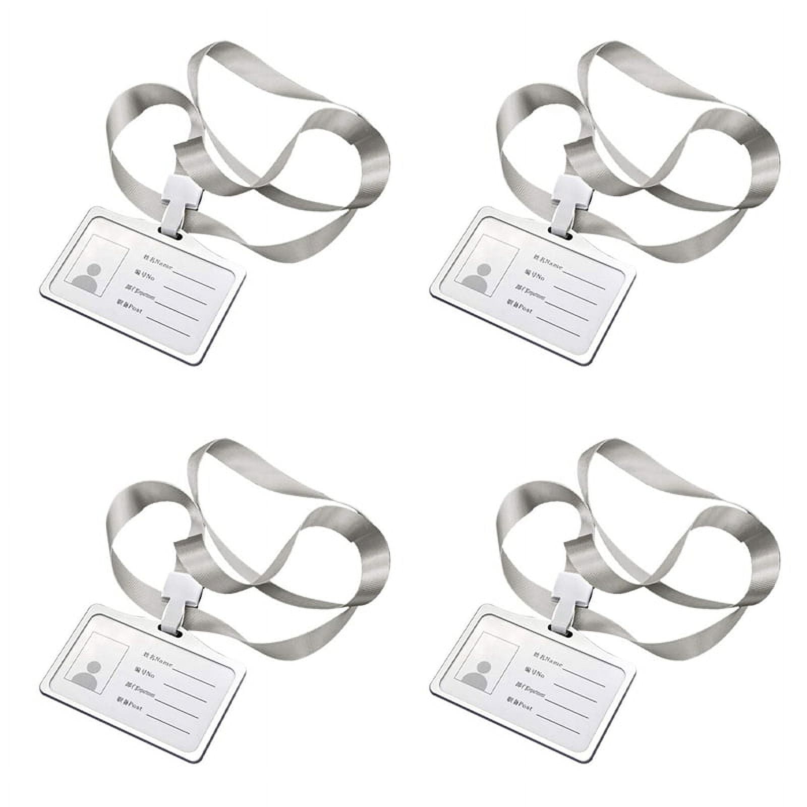 Horizontal Style Aluminum Alloy ID Card Holder with Lanyard Neck ...