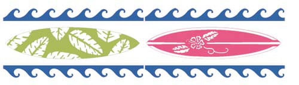 Horizontal Surfboards Wall Stencil SKU #3534 by Designer Stencils ...