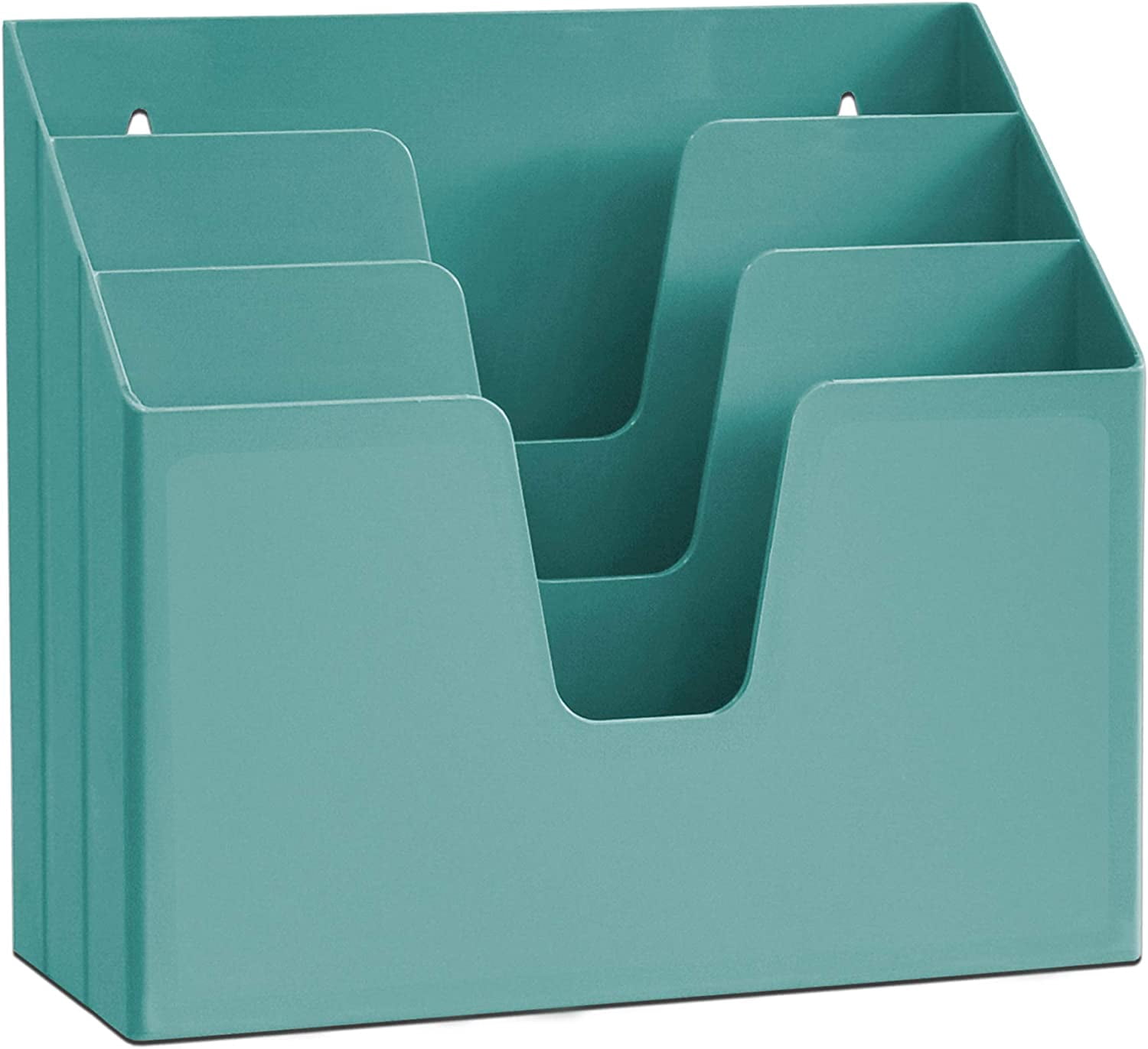 Horizontal Triple File Folder Holder, Open Top Desktop Document Sorter ...