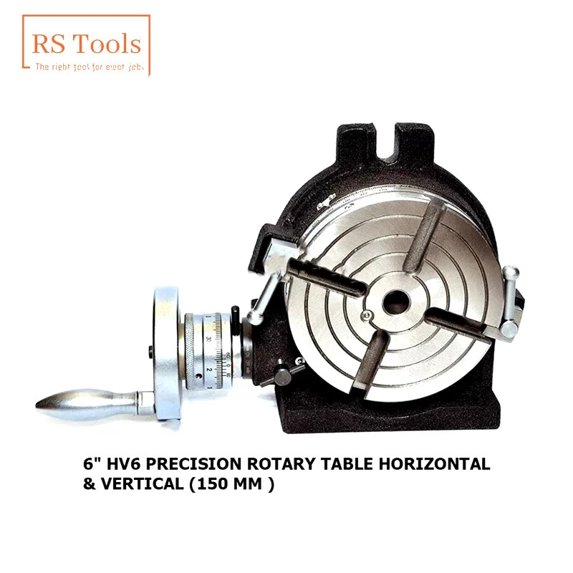 Horizontal Vertical Rotary Table 150 mm 6" inch HV6-4 slots for Milling ...