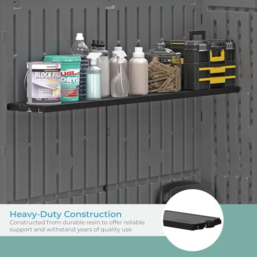 Horizontal and XL Vertical Shed Shelf Kit, Space-Saving Shelf for ...