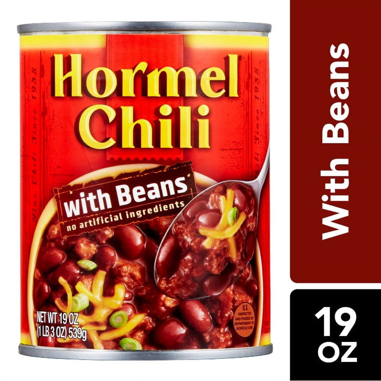 Hormel Chili with Beans, 19 oz - Walmart.com