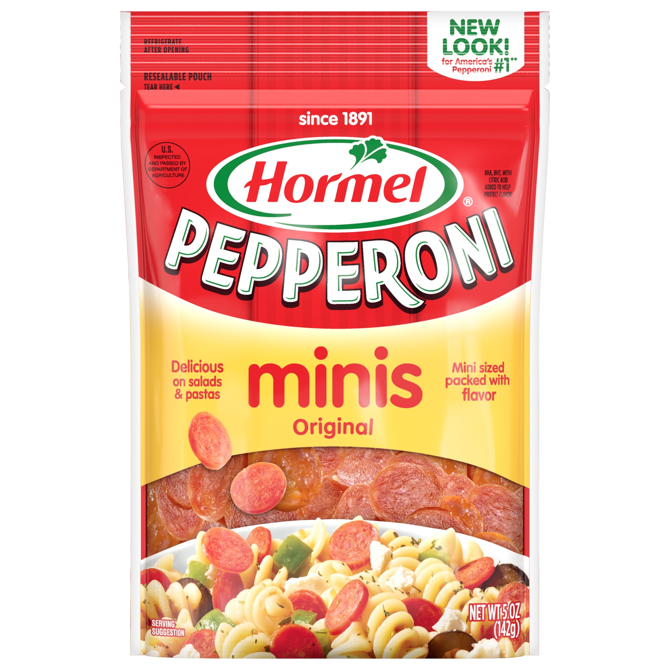 HORMEL Pepperoni Minis, Pizza Topping, Gluten Free, Refrigerated, 5 oz ...