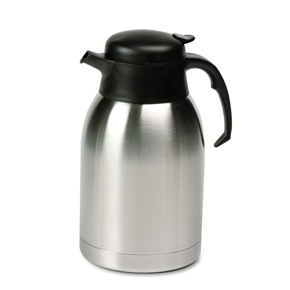 Hormel Stainless Steel Lined Vacuum Carafe, 1.9L, Satin Finish/Black ...