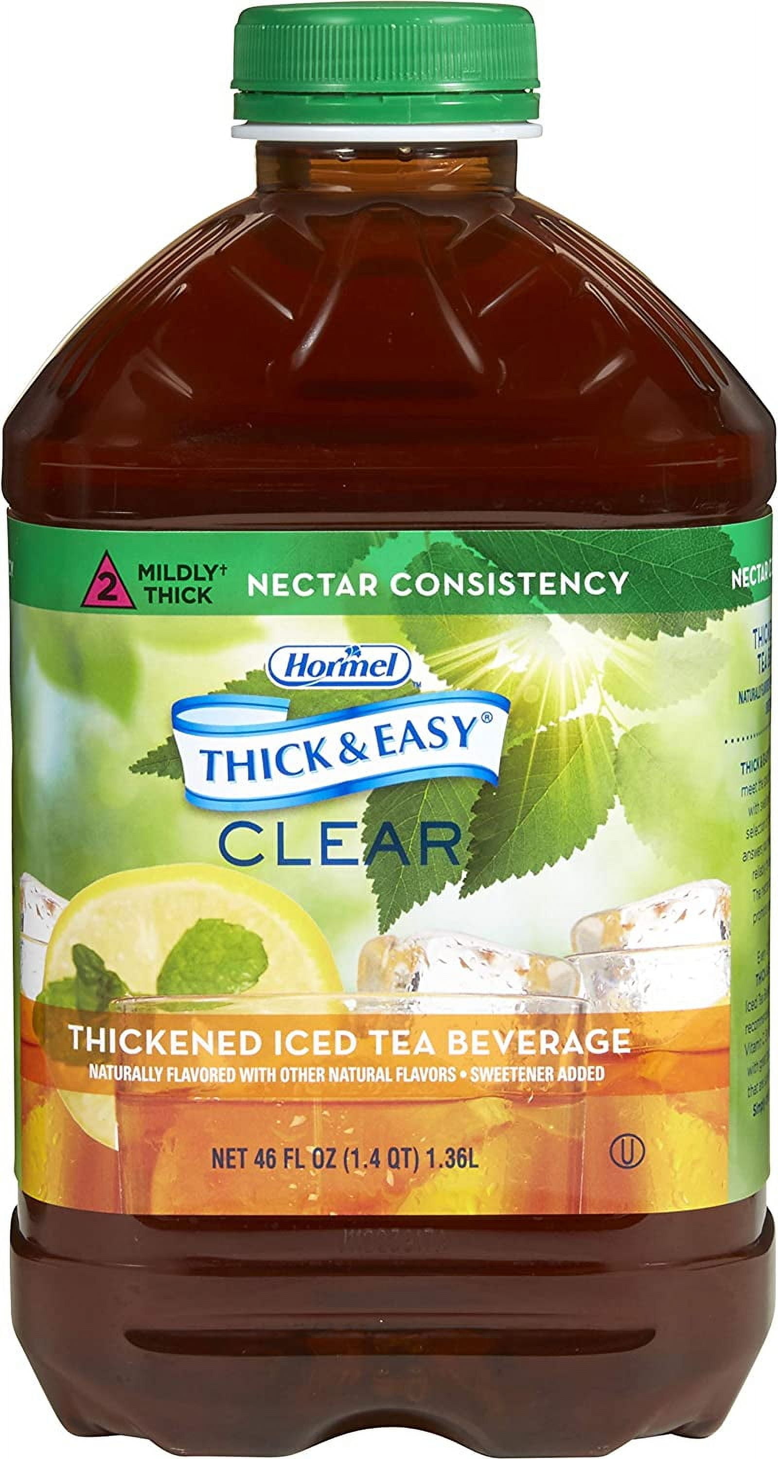 Thick & Easy Ready Drink, 46 oz. Thickened Iced Tea Nectar Consistency ...
