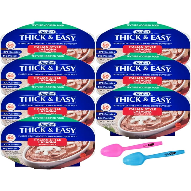 Hormel Thick & Easy Pureed Meals, Italian Style Beef Lasagna, 7 oz ...