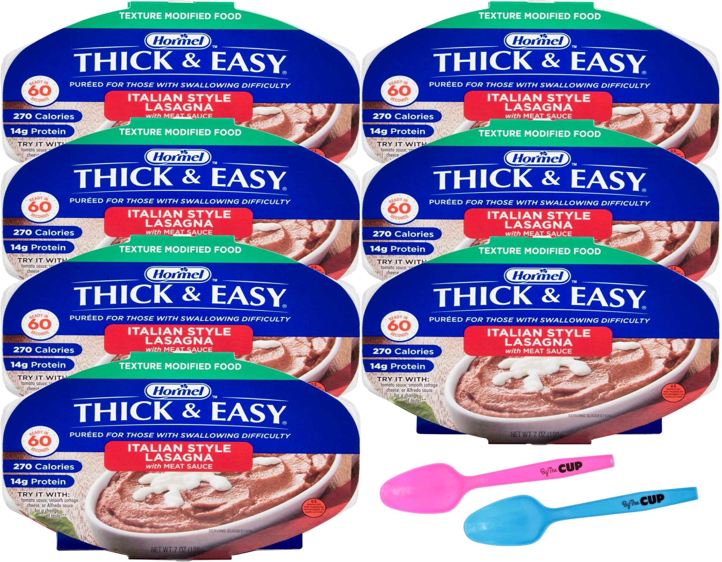 Hormel Thick & Easy Pureed Meals, Italian Style Beef Lasagna, 7 oz ...