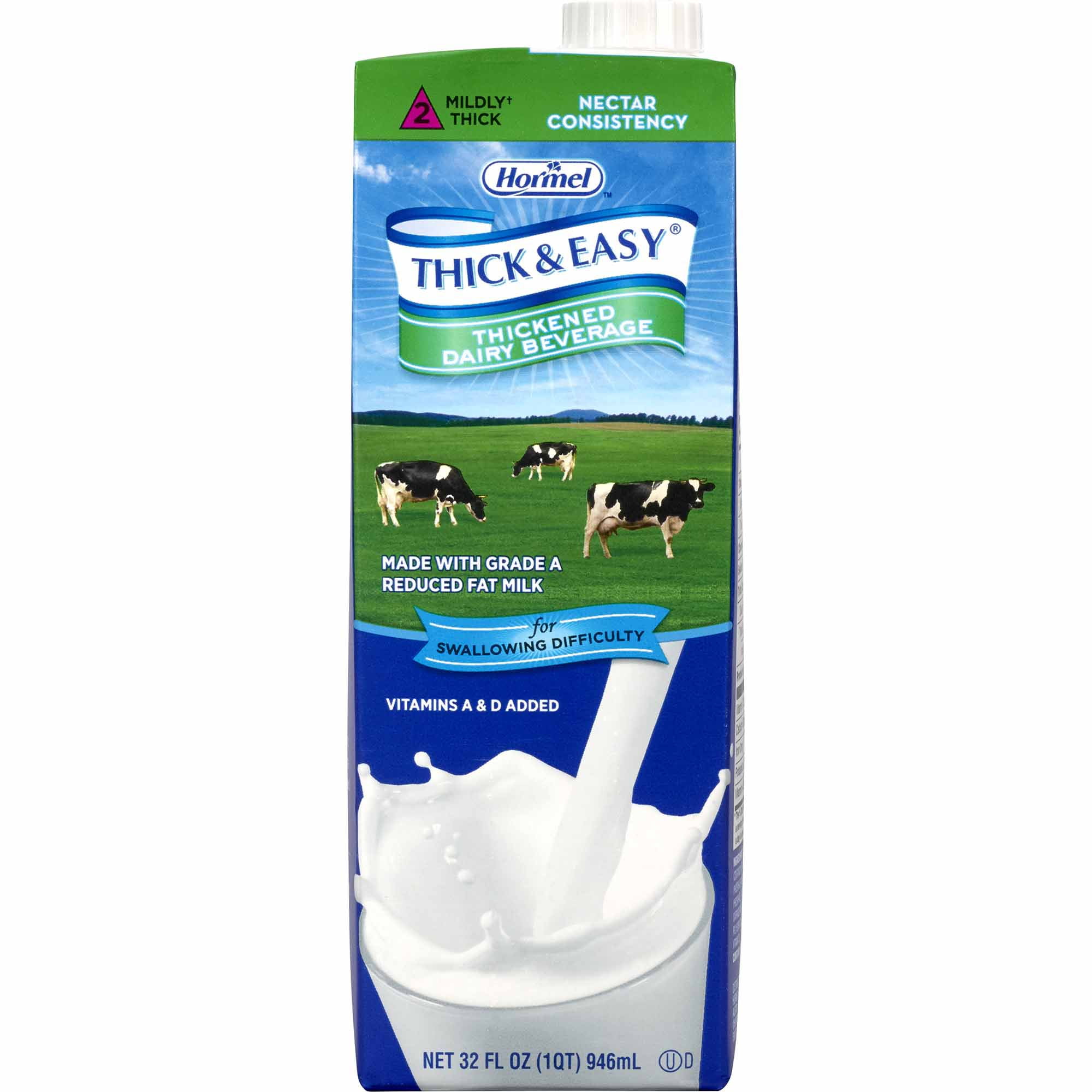 Hormel Thick & Easy Thickened Dairy Drink, Milk Flavor, Level 2 ...