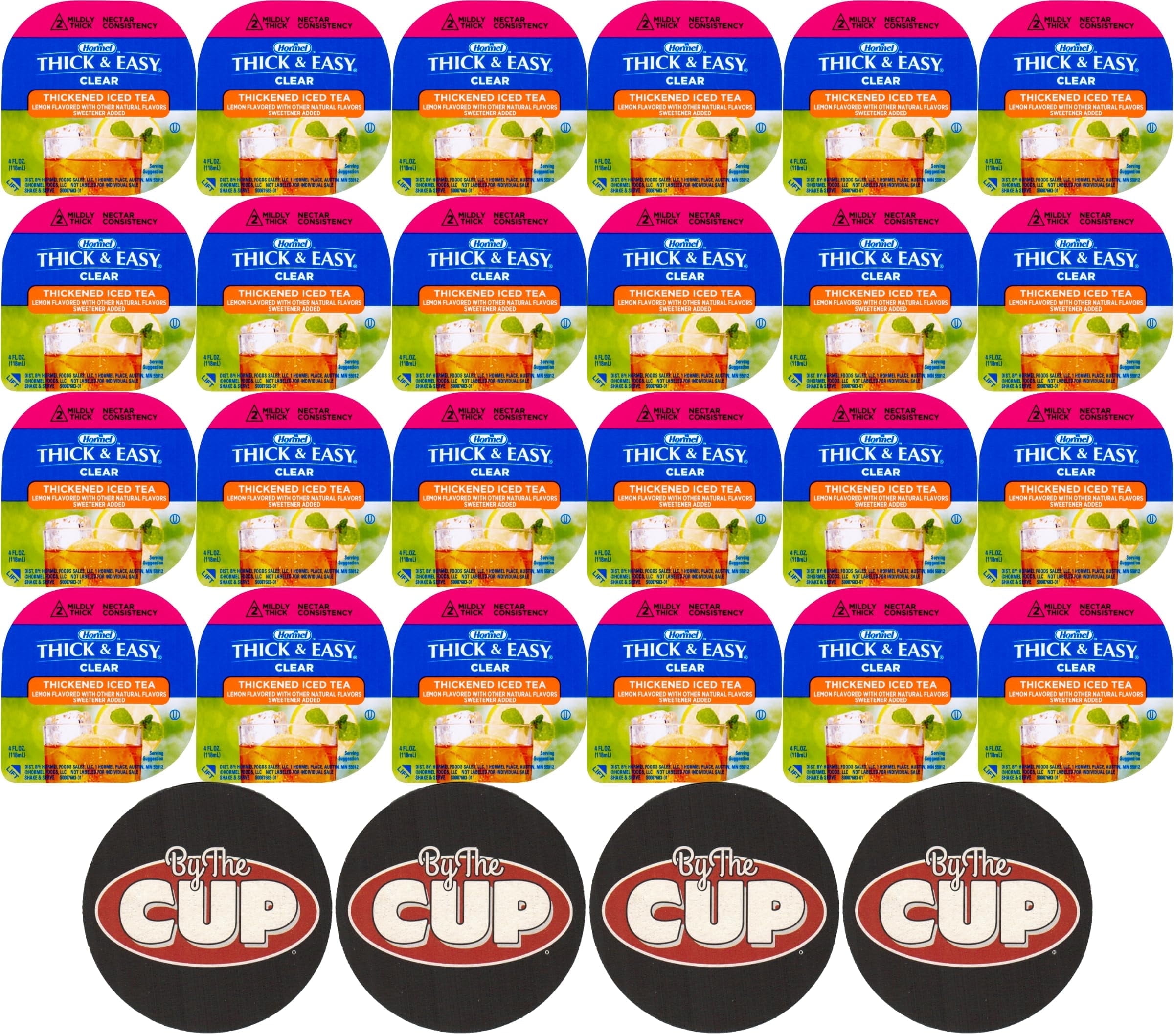 Hormel Thick & Easy Thickened Iced Tea, Lemon Flavored, Clear Single ...