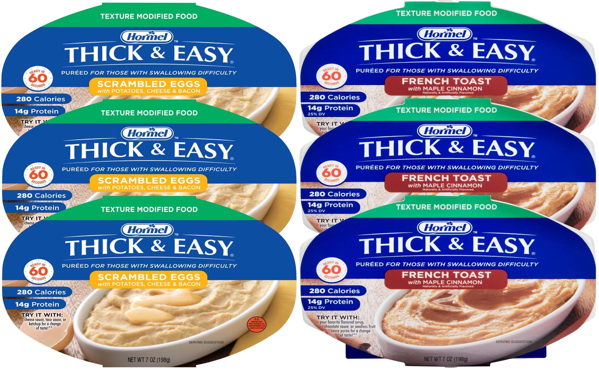 Hormel Thick and Easy Pureed Breakfast Meals, 7 oz (Pack of 6), 3 of ...