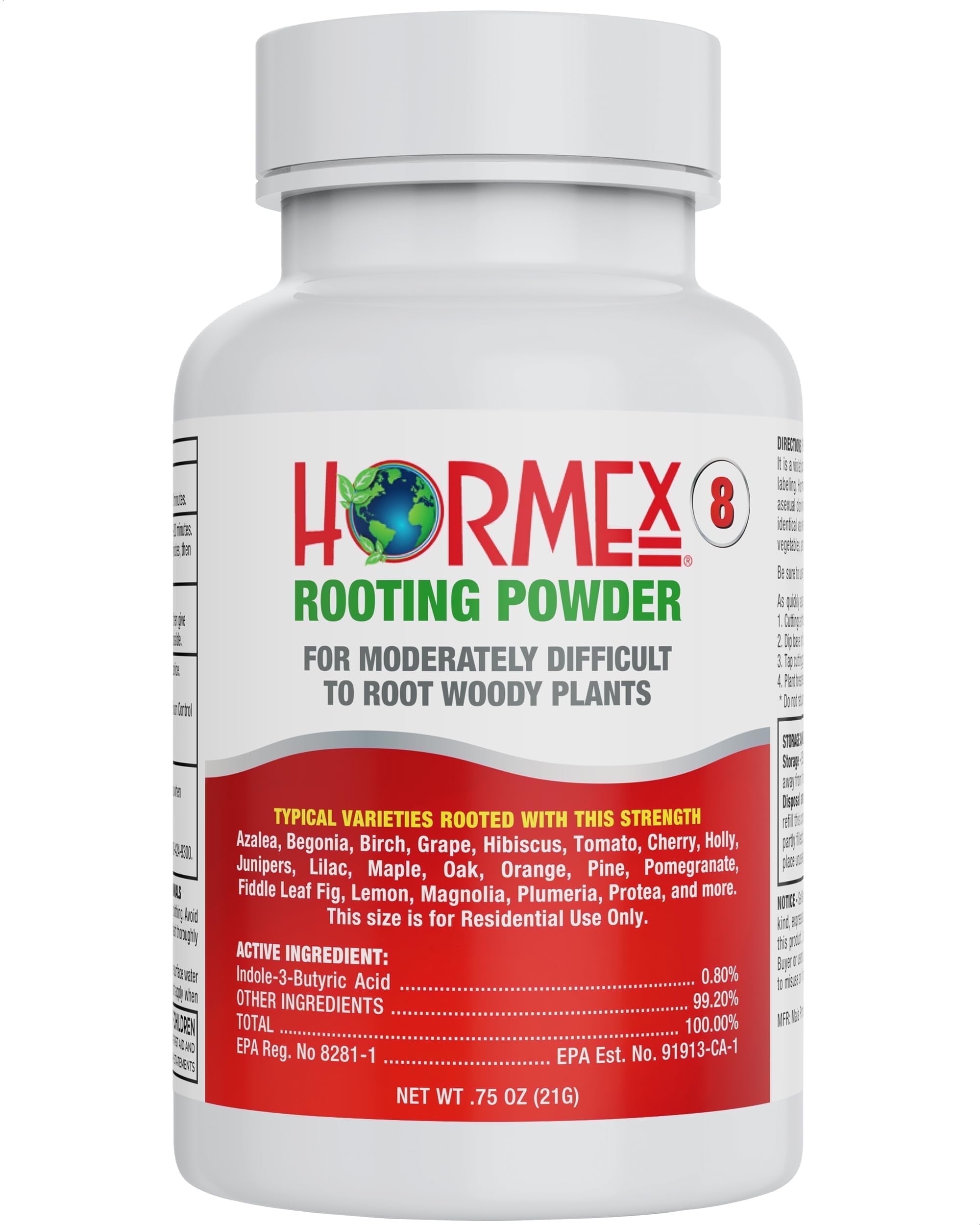 Hormex Rooting Powder #8, Root Hormone and Stimulator for Plant ...