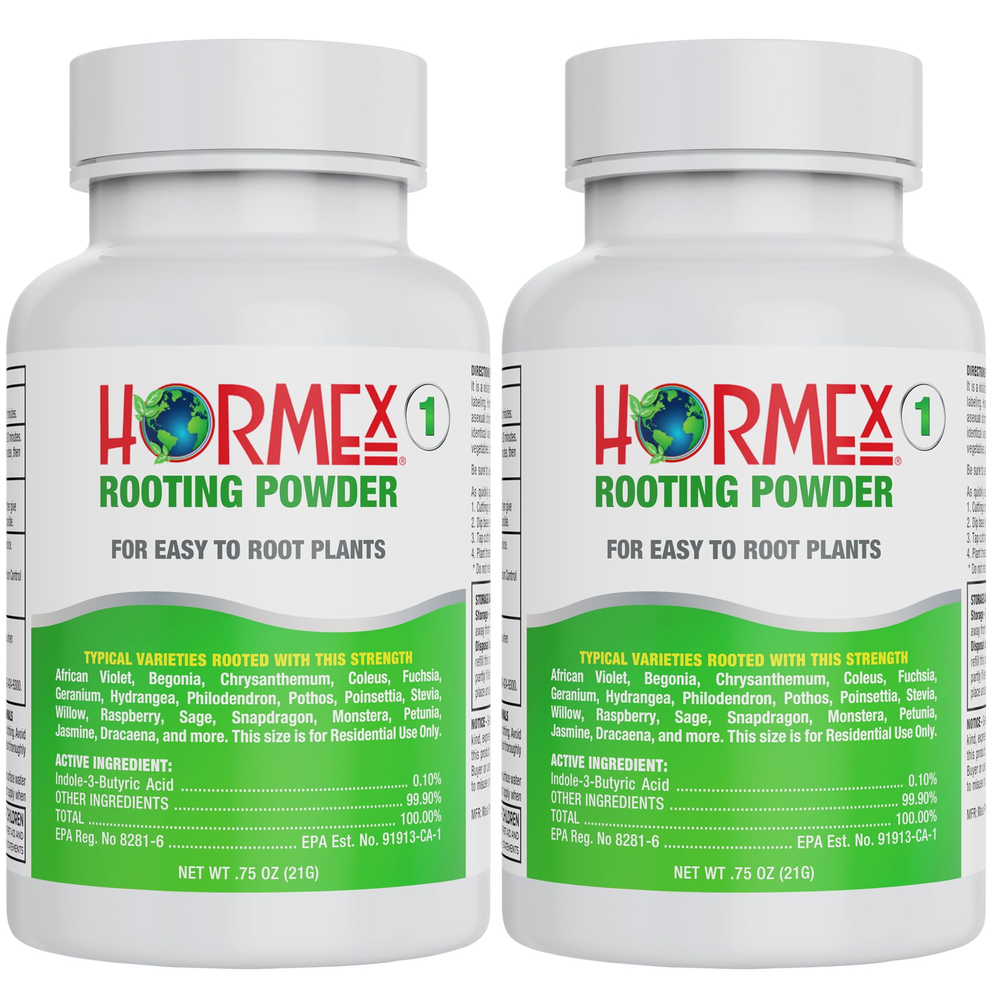 Hormex Rooting Powder #1 (0.10 IBA) - Rooting Hormone for Delicate ...