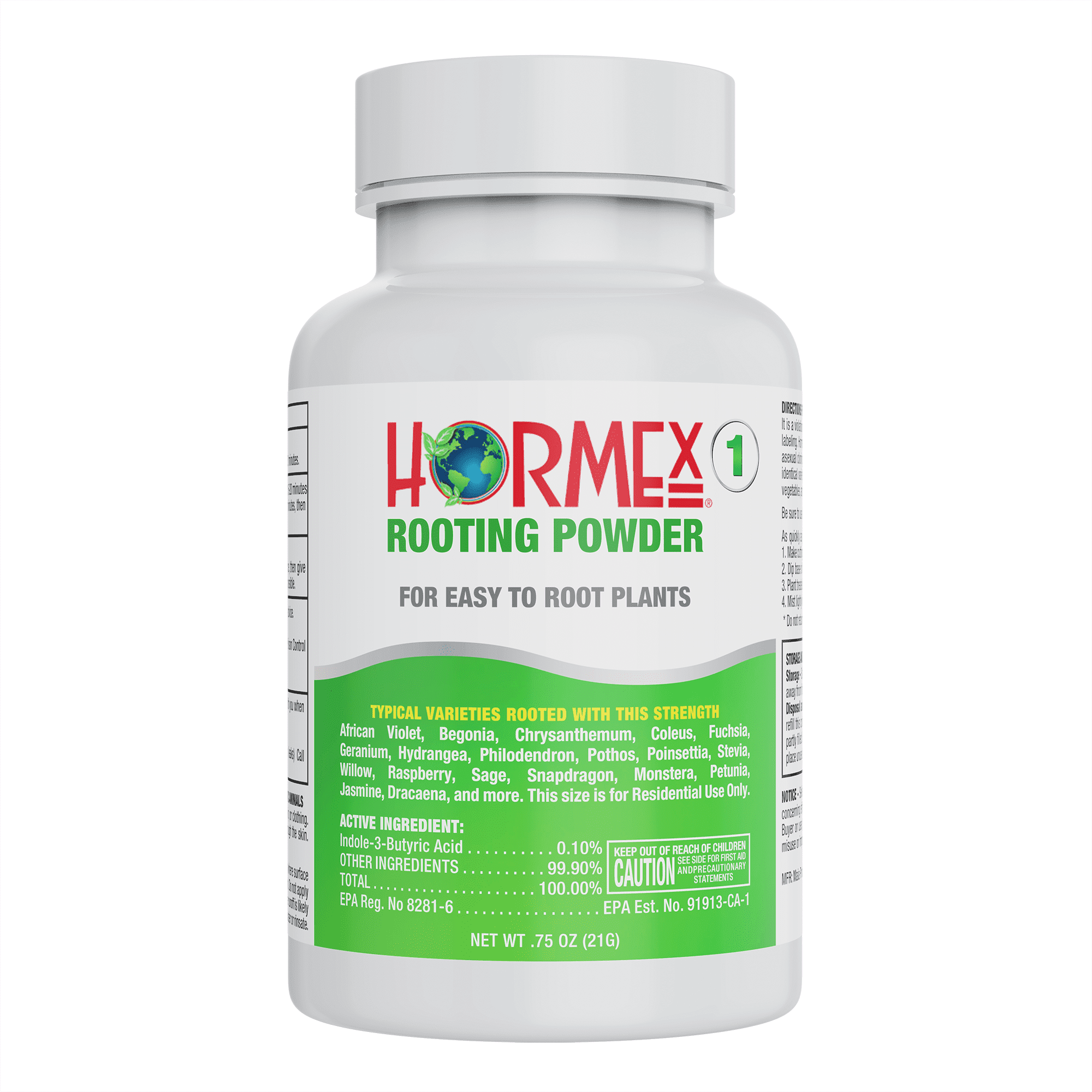 Hormex Rooting Powder #1 - for Easy to Root Plants - 0.1 IBA Rooting ...