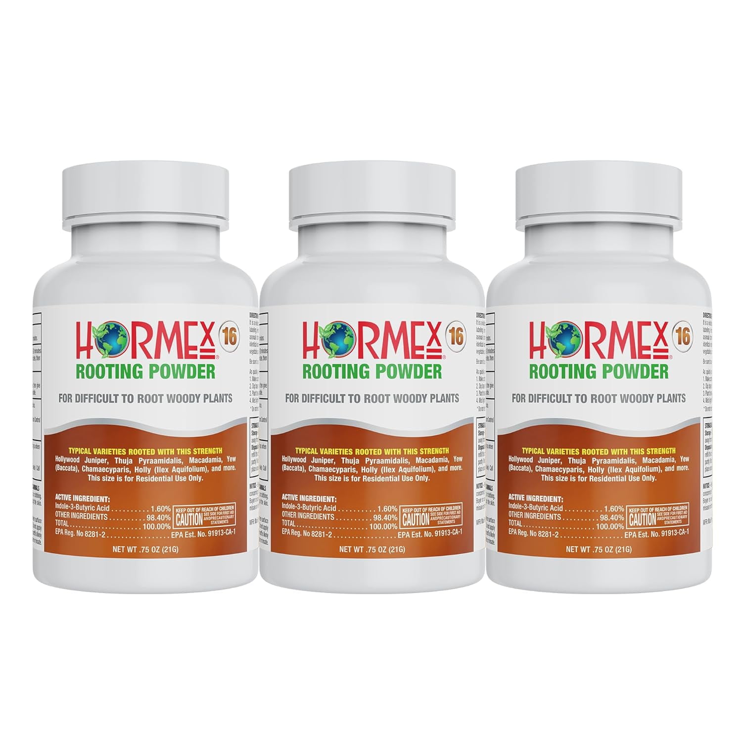 Hormex Rooting Powder #16 (1.60 IBA) - Rooting Hormone for Difficult ...