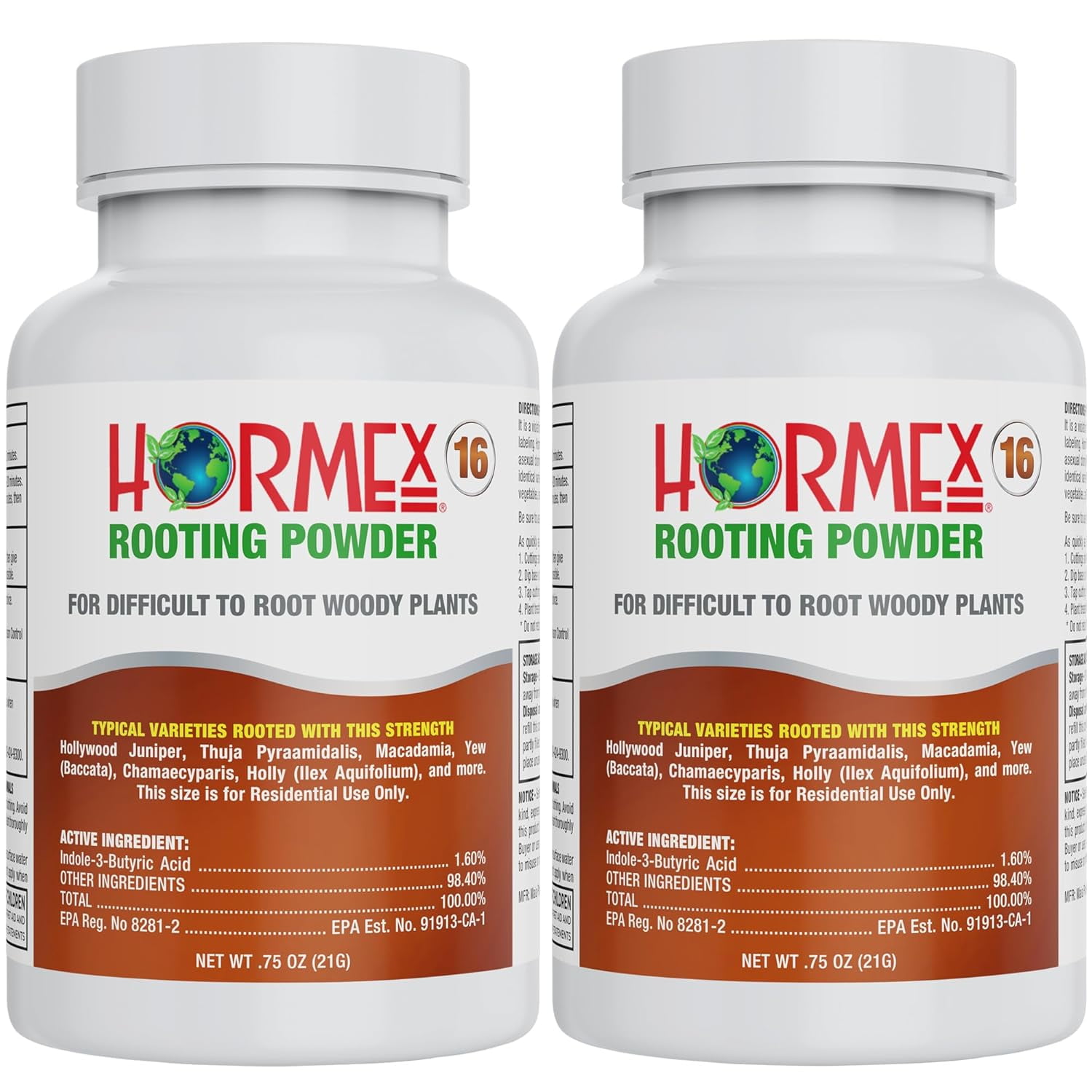Hormex Rooting Powder #16 (1.60 IBA) - Rooting Hormone for Difficult ...