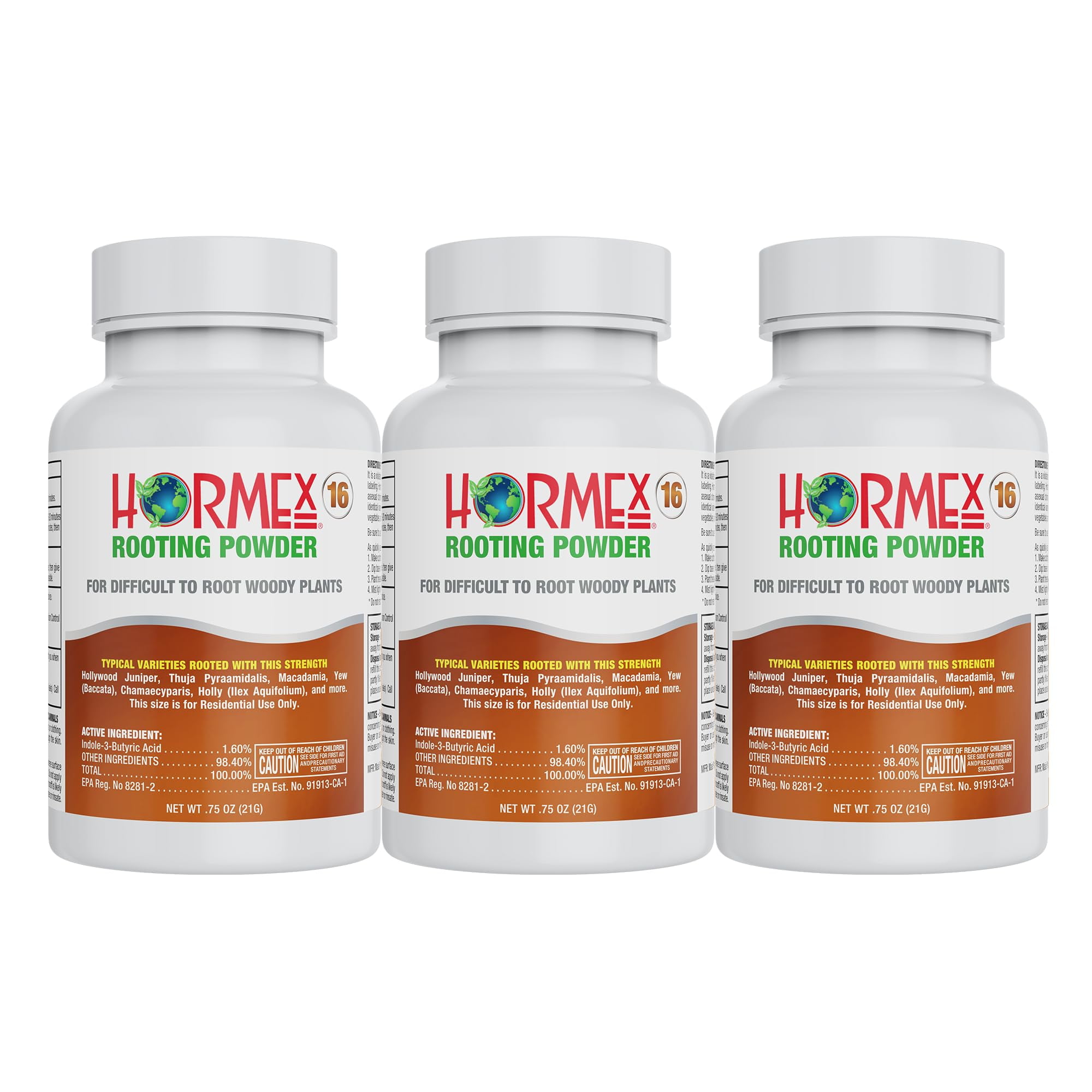 Hormex Rooting Powder #16 (1.60 IBA) - Rooting Hormone for Difficult ...