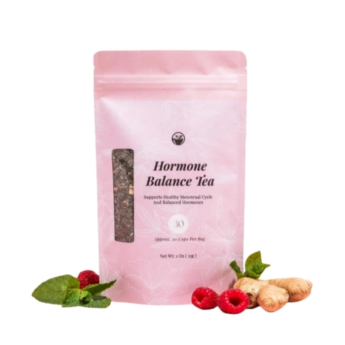 Hormone Balance Tea for Women, Organic Herbal Tea with Red Raspberry ...
