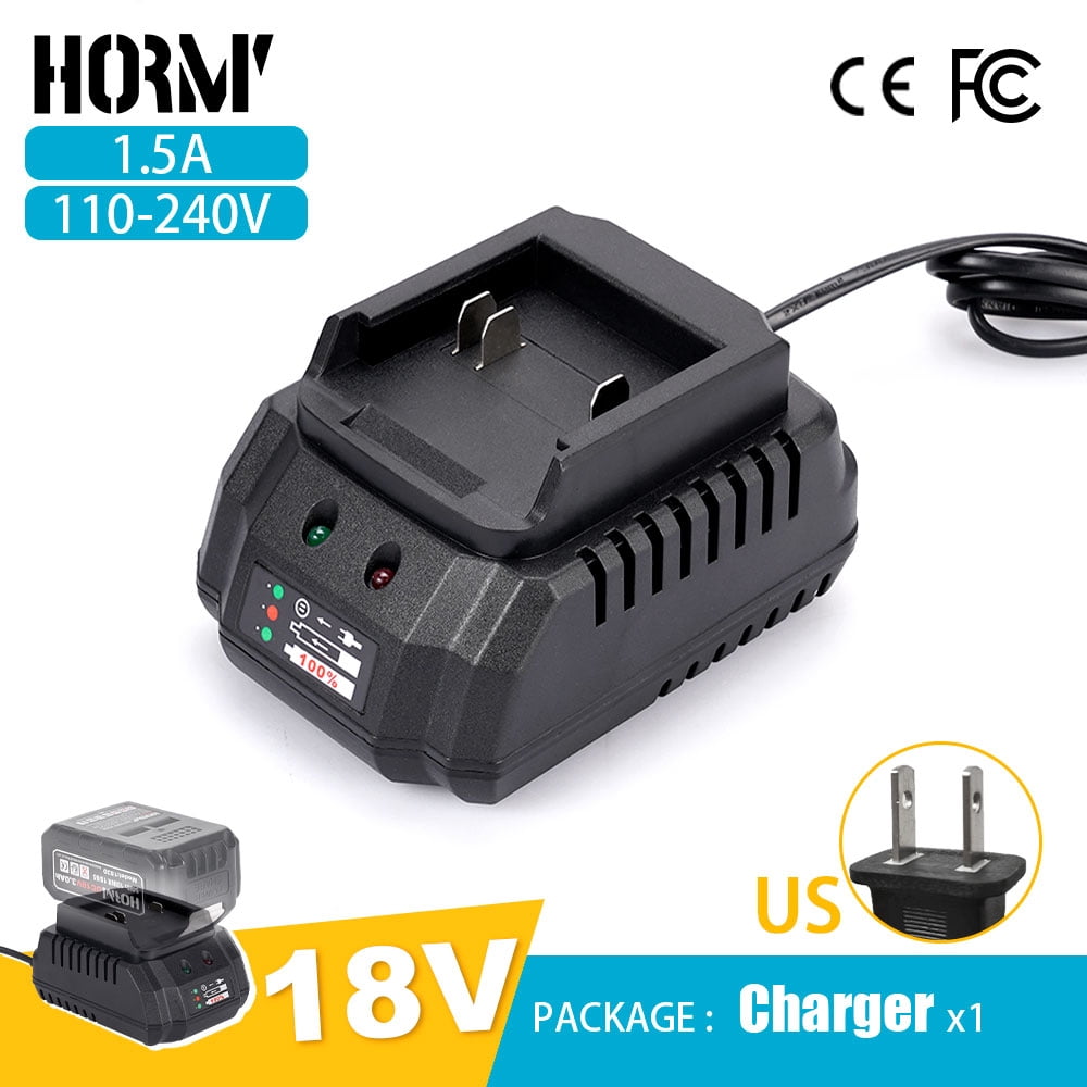 Hormy 18V 1.5A 50/60HZ Li-ion Battery Charger US Plug Replacement Fast ...