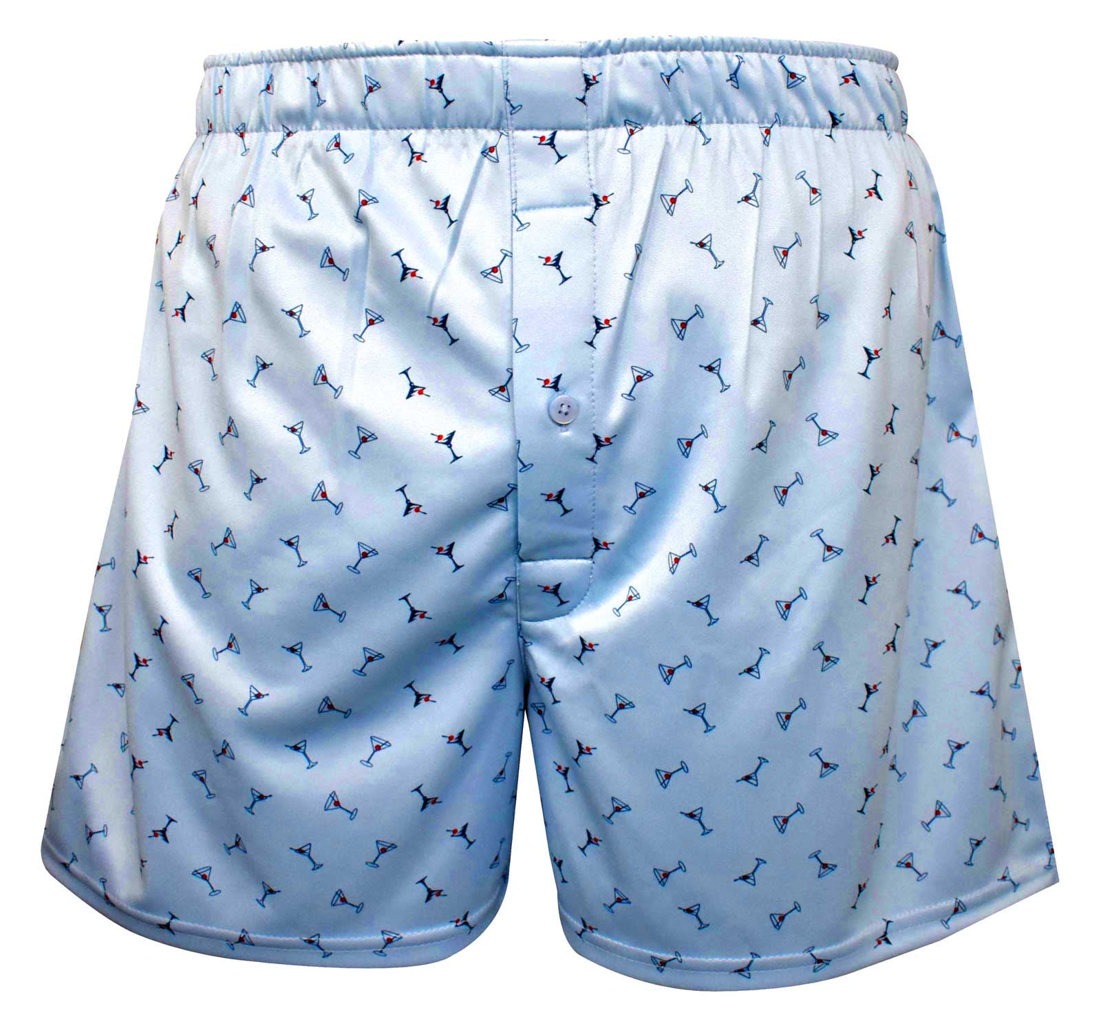 Horn Legend Men's Manhattan Performance Polyester Boxers - Oxford Blue ...